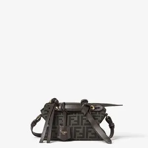 Fendi Ff Zucca Jacquard And Leather Mini Bag
